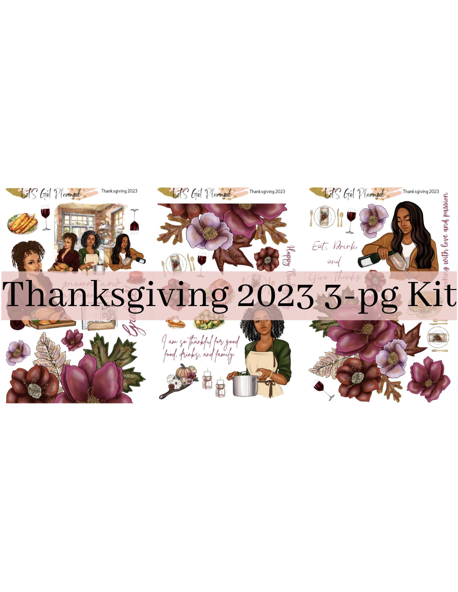 Thanksgiving 2023 3-pg Kit – Let's Get Planned Boutique